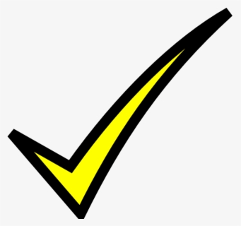 Yellow Check Mark Png , Free Transparent Clipart - ClipartKey