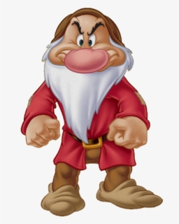 Frightening Grumpy Dwarf Vector Clipart Cute Borders - Dopey Grumpy ...