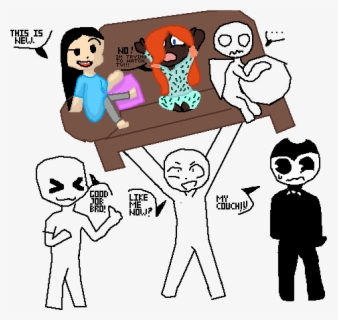 Draw The Squad Couch , Free Transparent Clipart - ClipartKey