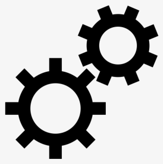 Gear Clip Art Free - Process Black And White , Free Transparent Clipart ...