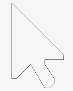 Computer Mouse Cursor Png Transparent Image - Line Art , Free ...