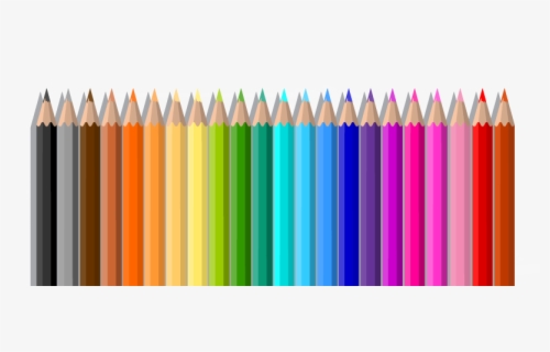 Elegant Color Pencil Crayons - Clip Art Colored Pencils , Free ...