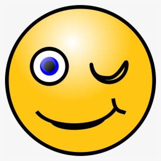 Winking Face Emoticon - Smiley Wink Animated Gif , Free Transparent ...