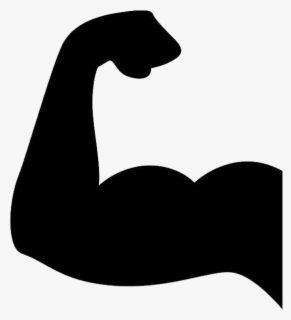 Muscle Flex Outline - Transparent Background Muscles Clipart , Free ...