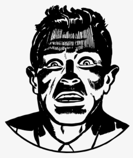 Transparent Scared Man Clipart - Comics Retro Man Png , Free ...
