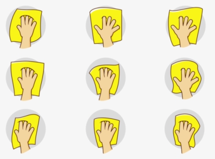 Vector Hand Wipe Icon - Emblem , Free Transparent Clipart - ClipartKey