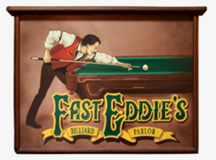 Fast Eddies Logo - Blackball (pool) , Free Transparent Clipart - ClipartKey