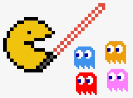 Pac Man Images Free - Pac Man Pixel Png , Free Transparent Clipart ...