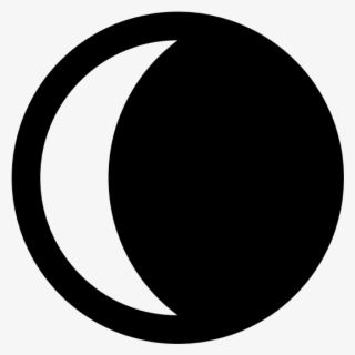 Waning Png Icon Free - Transparent Crescent Moon Silhouette , Free ...