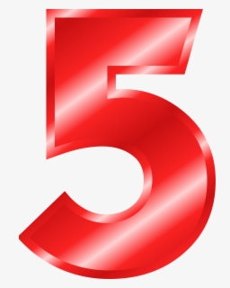 Clipart Effect Letters Alphabet - Red 5 Png , Free Transparent Clipart ...
