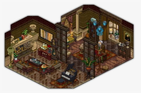Transparent Study Room Clipart - Pixel Art Room Layout , Free ...