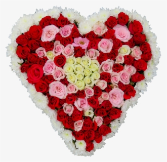 Transparent Flower Shape Png - Heart With Spring Flowers , Free ...
