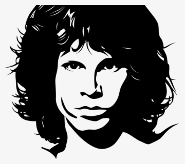 Tall Clipart Handsome Man - Jim Morrison Vector , Free Transparent ...