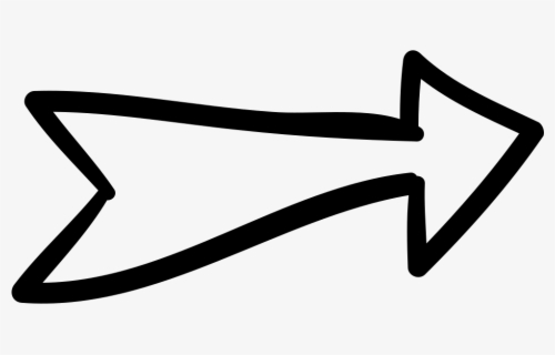 Hand Drawn Arrow Clipart - Right Hand Arrow Hd , Free Transparent ...