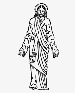Jesus Standing Vector , Free Transparent Clipart - ClipartKey