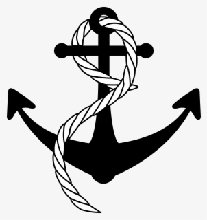 Anchor Rope Ship Clip Art - Anchor With Rope Logo , Free Transparent ...