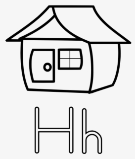 H Is For House Alphabet Learning Guide Vector Graphics - Letter H ...