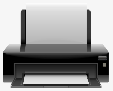 Printer Clipart Computer Printer - Computer Printer Clipart Black And ...