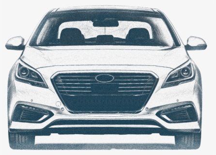Car Clipart Front View - Car Facing Forward Drawing , Free Transparent ...