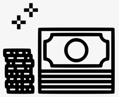 Money Clipart Black And White - Dollar Bill Clip Art , Free Transparent ...