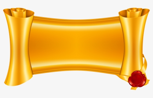 Gold Scroll Paper Png - Gold Scroll Png , Free Transparent Clipart ...