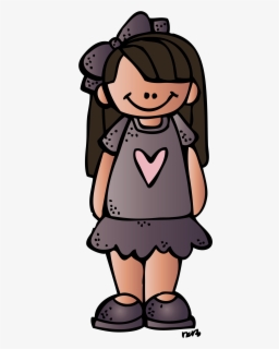 Melonheadz Girl Black And White Clipart , Free Transparent Clipart ...