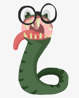 Nerd Worm , Free Transparent Clipart - ClipartKey
