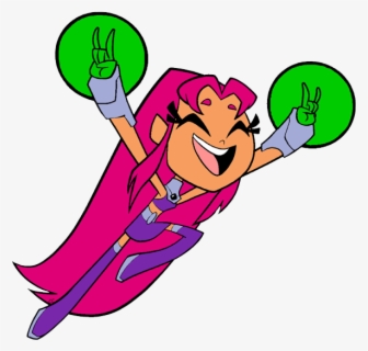 Starfire - Starfire Teen Titans Flying , Free Transparent Clipart ...