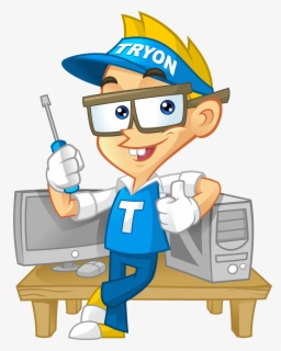 Install A Computer Cartoon , Free Transparent Clipart - ClipartKey