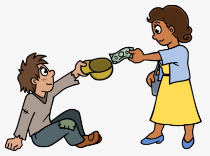 Transparent Caring Clipart - Helping The Poor Cartoon , Free ...
