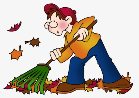 Free Seasons Clip Art By Phillip Martin, Raking - Rake The Leaves ...