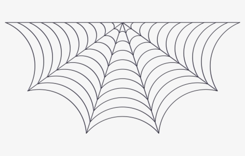 Transparent Spiderweb Clipart - Spider Web Easy To Draw , Free ...