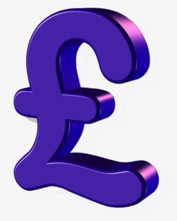 Blue Pound Sign Transparent Background Money Price - Pound Sign No ...