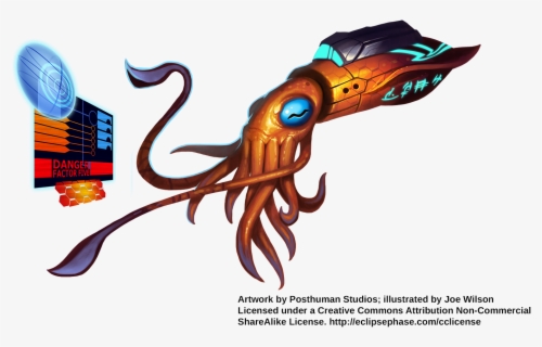 Flyingsquid Joewilson - Eclipse Phase Neo Octopus , Free Transparent ...