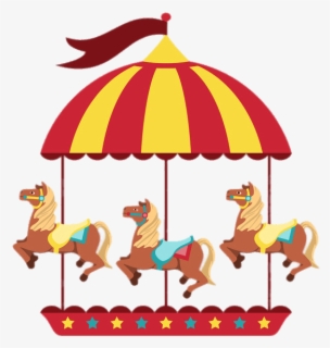 Amusement Park - Carousel Merry Go Round Clipart , Free Transparent ...