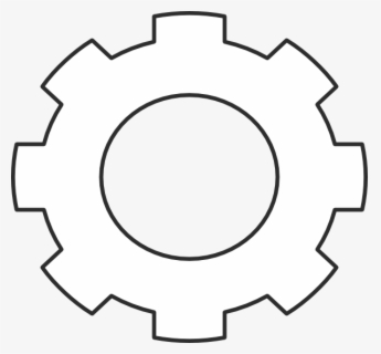 White Gear Clip Art At Clker - Gear Icon White Png , Free Transparent ...