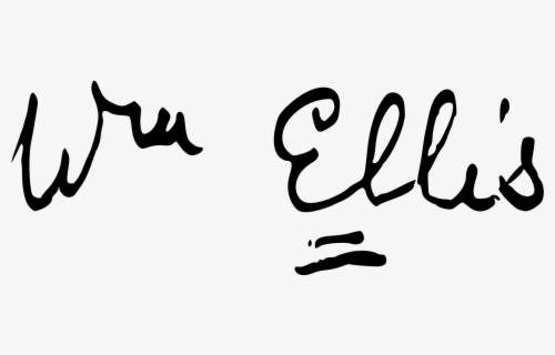 William Ellis Signature , Free Transparent Clipart - ClipartKey