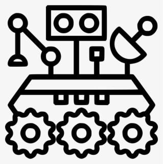 Svg Black And White Curiosity Svg Png Icon - Curiosity Rover Icon Png ...