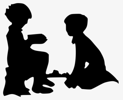 Child Silhouette Clip Art - Act Of Kindness Silhouette , Free ...