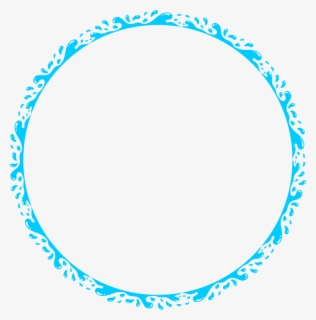 Blue Circle Frame Vector Clipart Frame Blue Circle - Blue Circle Border ...