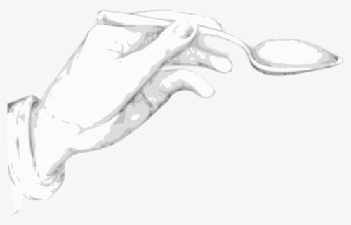 Spoon Drawing Colouring - Line Art , Free Transparent Clipart - ClipartKey