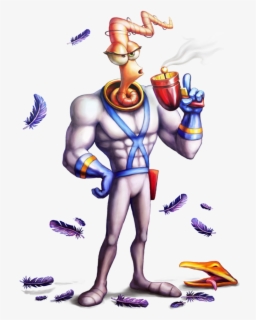 Earthworm Jim Png - Jim Earthworm , Free Transparent Clipart - ClipartKey