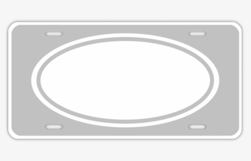 Custom Oval License Plates - Circle , Free Transparent Clipart - ClipartKey
