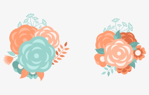 Peach Flower Clipart Wedding - Illustration , Free Transparent Clipart ...