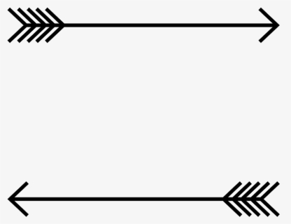 Arrow Clipart Drawing - Transparent Background Arrow Border Png , Free ...