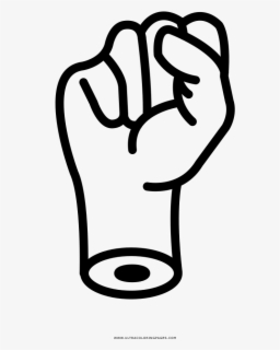 Fist Power Coloring Page , Free Transparent Clipart - ClipartKey