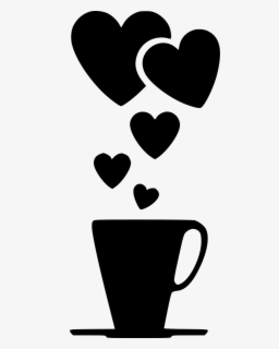 Heart,black,black And White,clip Art,cup,drinkware,coffee - Romantic ...