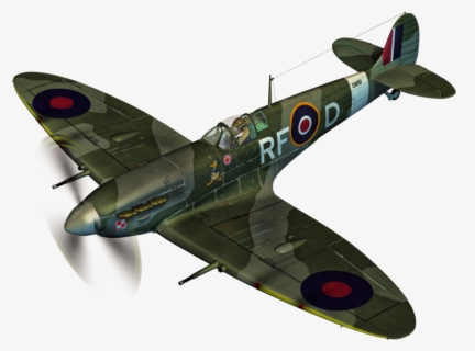Supermarine Spitfire Airplane Warbird Bomber Clip Art - Spitfire Ww2 ...