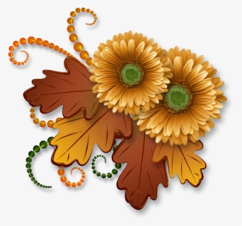 Thanksgiving Flowers Clip Art , Transparent Cartoons - Sunflower , Free ...