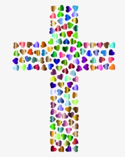 Cross With Rainbow Clipart - Cross Background Clip Art , Free ...